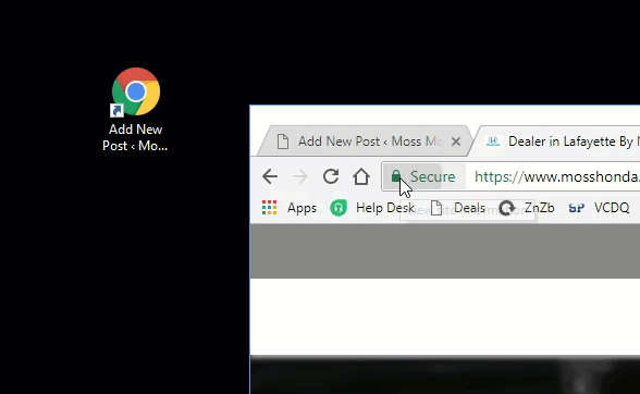 How To Add A Link To Your Desktop Moss Motors Employee Site
